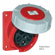 PCE 63A P/M Socket 220/240V | Flanged Socket IP67