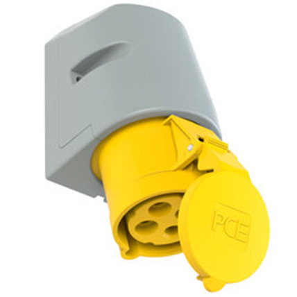PCE 32A Wall Mount Turbo Terminal Socket (110 Volt, 3P+E Pin ...