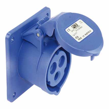 PCE 32A P/M Socket (220/240 Volt, 2P+E Pin Configuration) 323-6 | KES ...