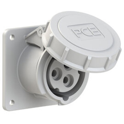 PCE 16A Emergency Panel Mount Socket (>50 Volt, 2P+E Pin Configuration ...