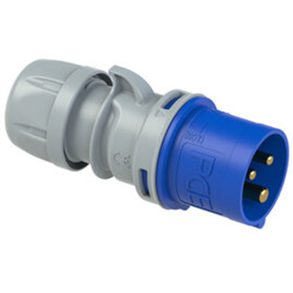 PCE 32A Turbo Terminal Plug (220/240 Volt, 2P+E Pin Configuration) 023 ...