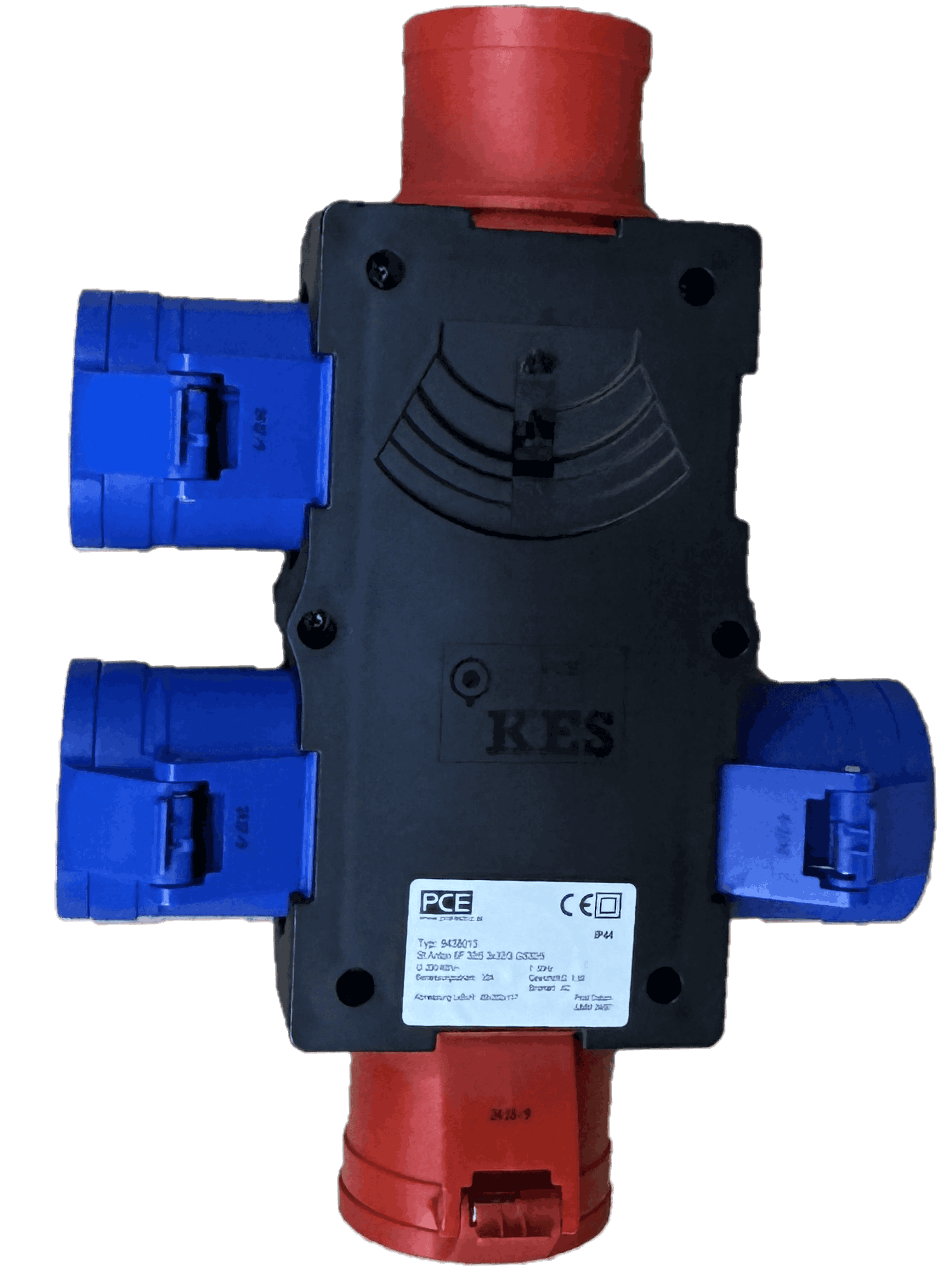 PCE 32a 400v to 1 x 32a 400v and 3 x 32a 230v adaptor 9438013 | KES ...