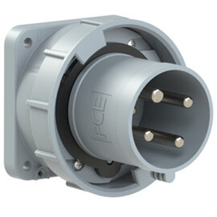 PCE 63A Emergency Panel Mount Appliance Inlet (>50 Volt, 3P+E Pin ...