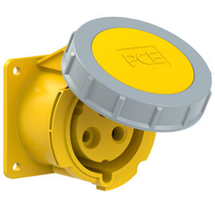 PCE 32A Panel Mount Turbo Terminal Socket (110 Volt, 2P+E Pin ...