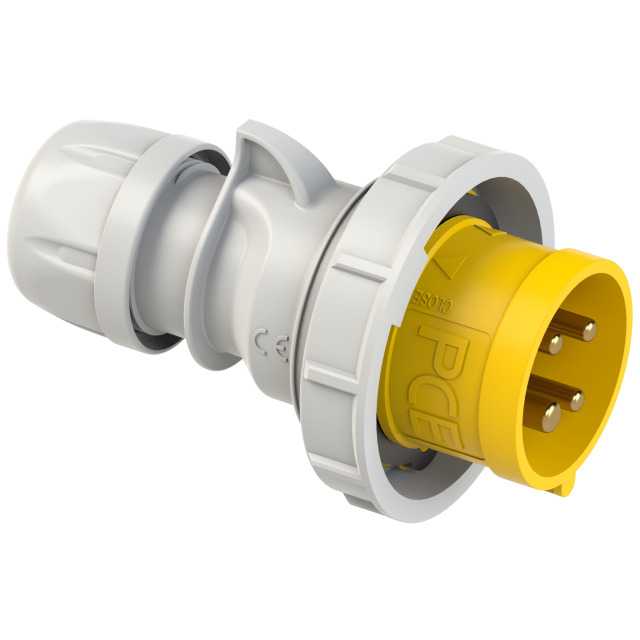 PCE 16A Plug (110 Volt, 3P+E Pin Configuration) 0142-4 | KES Power & Light