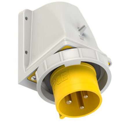 PCE 32A Wall Mount Appliance Inlet (110 Volt, 2P+E Pin Configuration ...