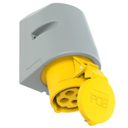 PCE 16A Wall Mount Turbo Terminal Socket (110 Volt, 3P+E Pin ...