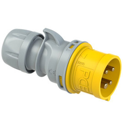 PCE 16A Turbo Terminal Plug (110 Volt, 3P+E Pin Configuration) 014-4TT ...