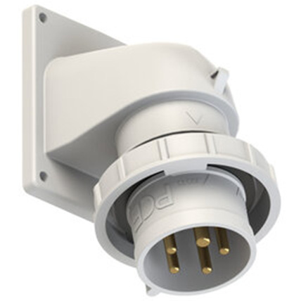 PCE 32A Emergency Panel Mount Angled Appliance Inlet (>50 Volt, 3P+N+E ...