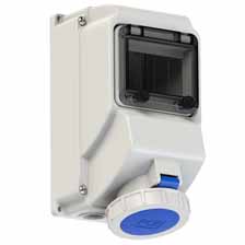 PCE 32A RCD Socket (220/240 Volt, 2P+E Pin Configuration) 752323-6 ...