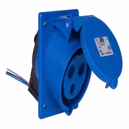 PCE 32A P/M Socket (220/240 Volt, 2P+E Pin Configuration) 423-6 | KES ...