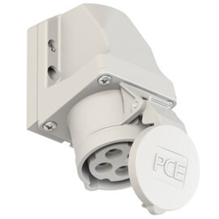 PCE 16A Emergency Wall Mount Socket (>50 Volt, 3P+E Pin Configuration ...