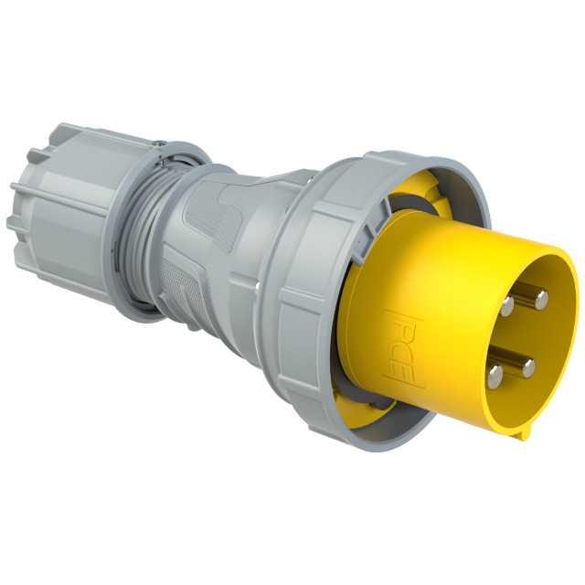 PCE 125A Plug (110 Volt, 3P+E Pin Configuration) 044-4 | KES Power & Light