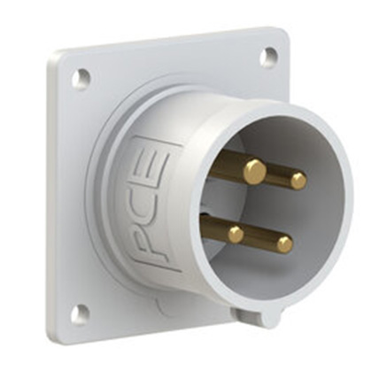 PCE 16A Emergency Panel Mount Appliance Inlet (>50 Volt, 3P+E Pin ...