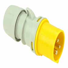 PCE 16A Plug (110 Volt, 2P+E Pin Configuration) 013-4 | KES Power & Light