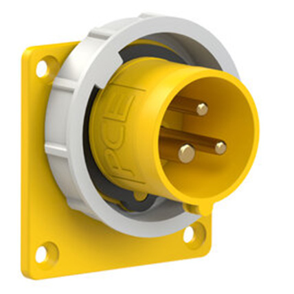 PCE 16A Panel Mount Appliance Inlet (110 Volt, 2P+E Pin Configuration ...