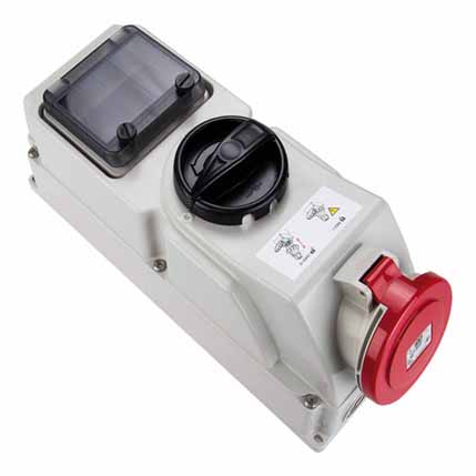 PCE 16A Switch interlock socket protected (380/415 Volt, 3P+N+E Pin ...