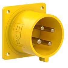 PCE 32A P/M AI 110V | Flanged Plug IP44
