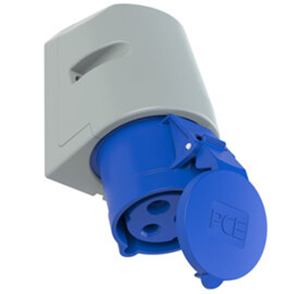 PCE 32A Wall Mount Turbo Terminal Socket (220/240 Volt, 2P+E Pin ...