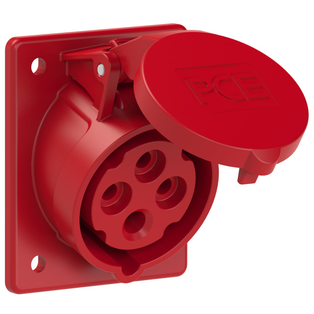PCE 16A P/M Socket (380/415 Volt, 3P+E Pin Configuration) 414-6 | KES ...