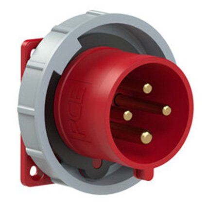 PCE 32A Panel Mount Turbo Terminal Appliance Inlet (380/415 Volt, 3P+E ...