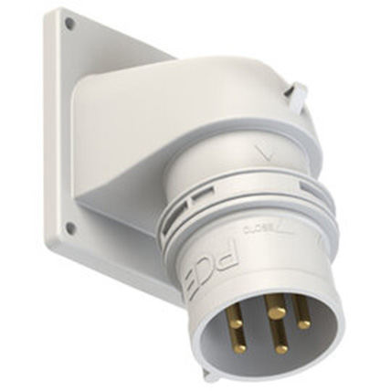 PCE 32A Emergency Panel Mount Angled Appliance Inlet (>50 Volt, 3P+N+E ...