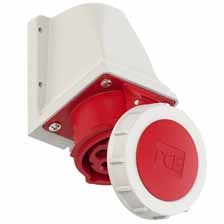 PCE 16A W/M Socket 380-415V | Wall Mount Socket IP67