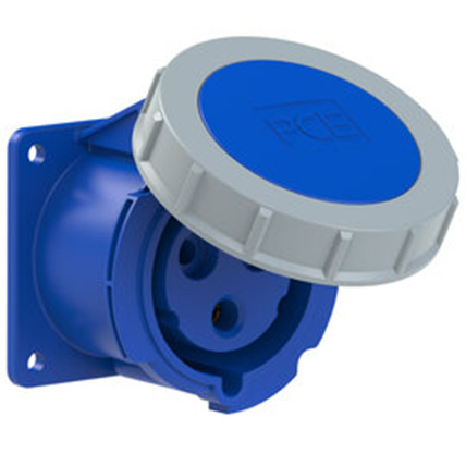 PCE 32A Panel Mount Turbo Terminal Socket (220/240 Volt, 2P+E Pin ...