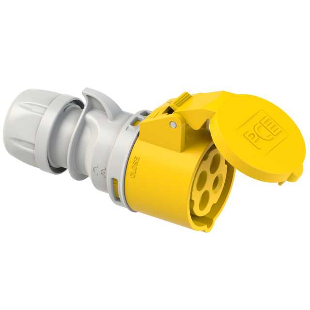 PCE 16A Coupler (110 Volt, 3P+E Pin Configuration) 214-4 | KES Power ...