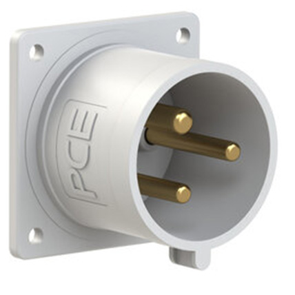 PCE 32A Emergency Panel Mount Appliance Inlet (>50 Volt, 2P+E Pin ...