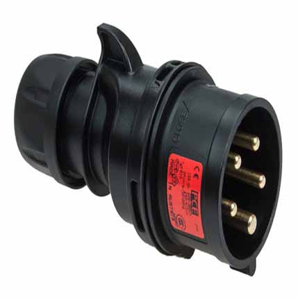PCE 32A Plug Turbo Midnight range (380/415 Volt, 3P+N+E Pin ...