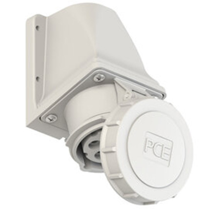 PCE 16A Emergency Wall Mount Socket (>50 Volt, 3P+N+E Pin Configuration ...