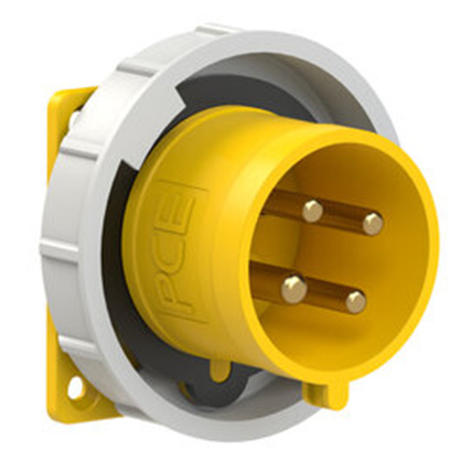 PCE 32A Panel Mount Appliance Inlet (110 Volt, 3P+E Pin Configuration ...