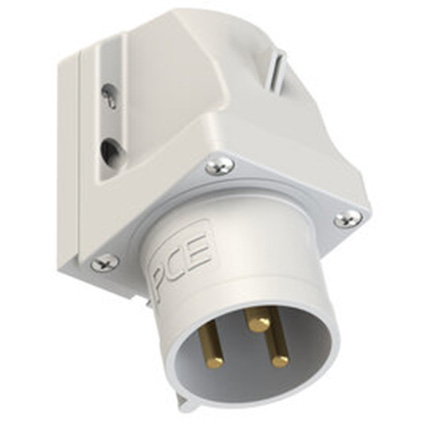 PCE 32A Emergency Wall Mount Appliance Inlet (>50 Volt, 2P+E Pin ...