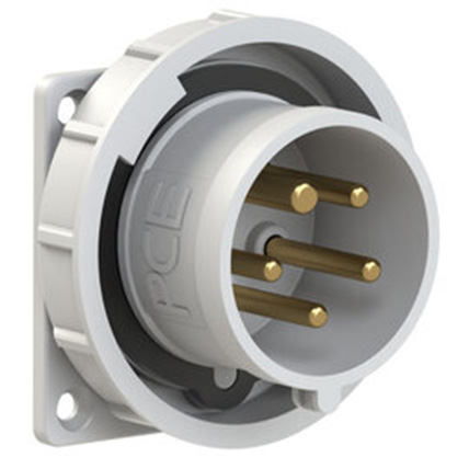 PCE 16A Emergency Panel Mount Appliance Inlet (>50 Volt, 3P+N+E Pin ...