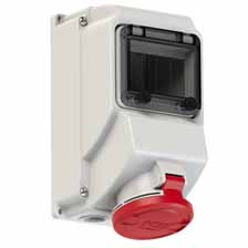 PCE 32A RCD Socket 380/415V | RCD Sockets IP44