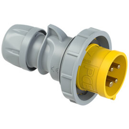PCE 16A Turbo Terminal Plug (110 Volt, 3P+E Pin Configuration) 0142-4TT ...