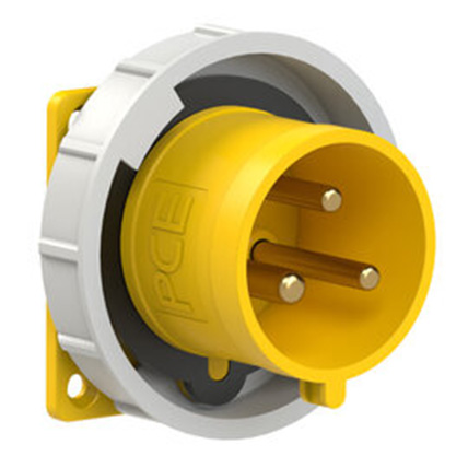 PCE 32A Panel Mount Appliance Inlet (110 Volt, 2P+E Pin Configuration ...