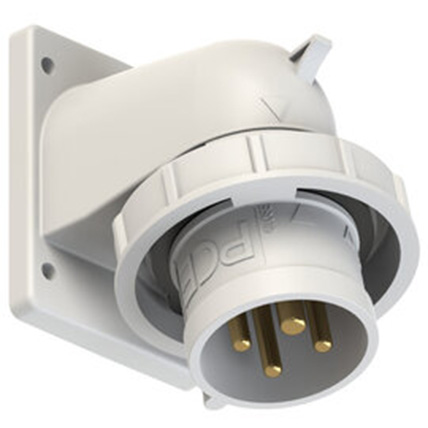 PCE 32A Emergency Panel Mount Angled Appliance Inlet (>50 Volt, 3P+E ...
