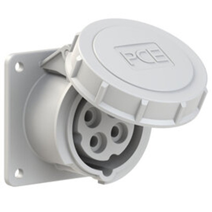 PCE 16A Emergency Panel Mount Socket (>50 Volt, 3P+E Pin Configuration ...