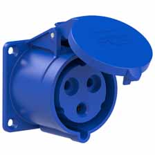 PCE 32A P/M Socket 220/240V | Flanged Socket IP30